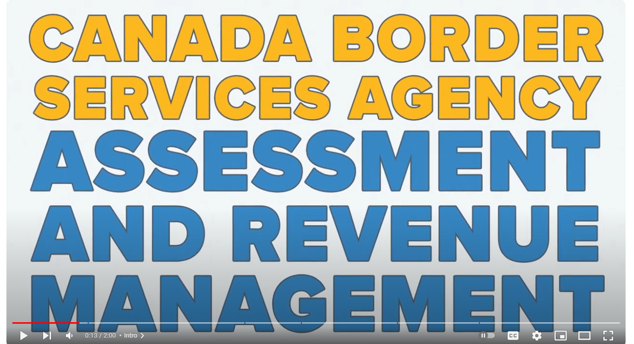 CARM – CANADA BORDER SERVICES AGENCY – ASSESSMENT AND REVENUE ...